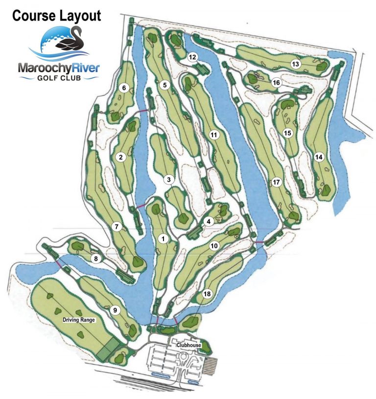 Maroochy River Golf Club | Course Map & Flyover